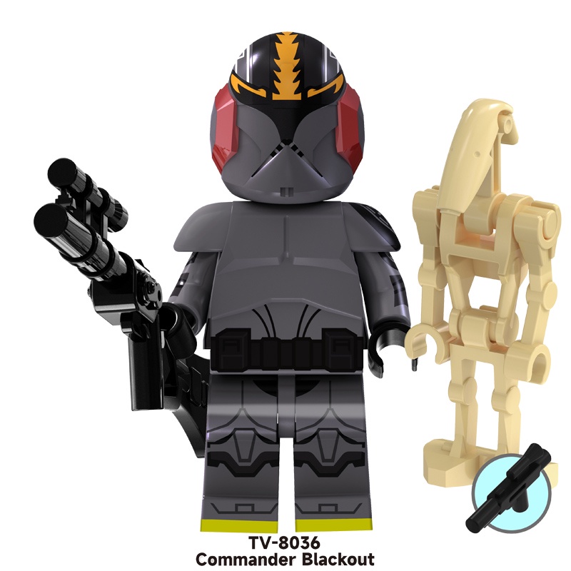 ของเล่นตัวต่อฟิกเกอร์ Space Wars Wrecker Clone Trooper Commander Cody ...