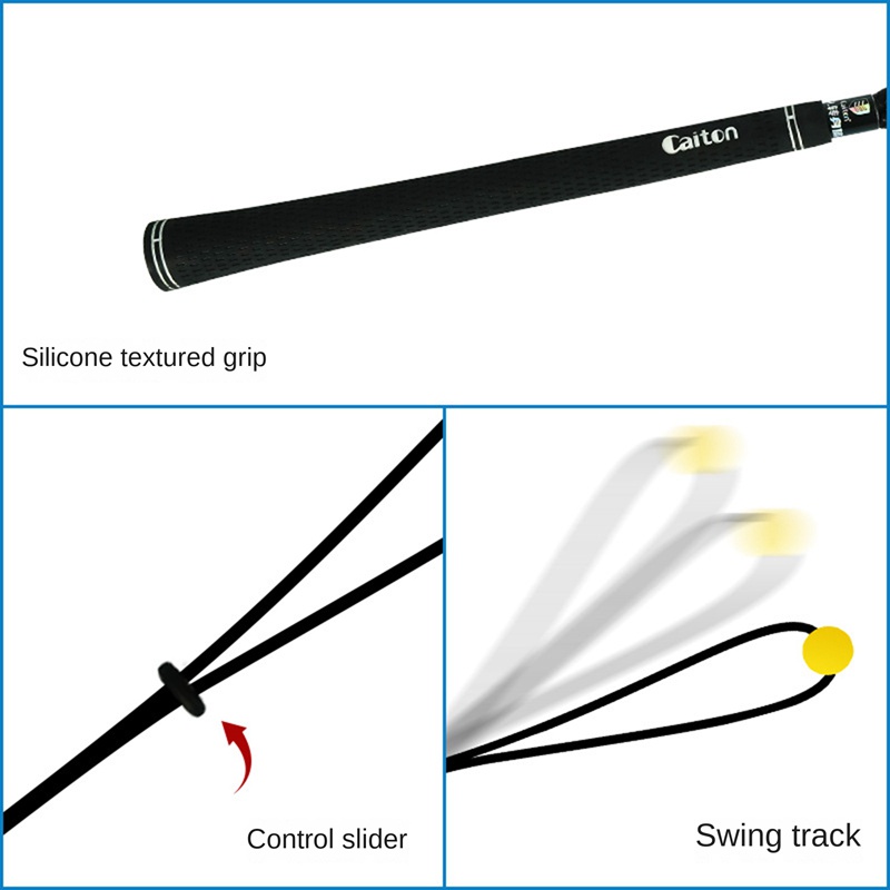 Caiton เชือกฝึกวงสวิงกอล์ฟ ปรับท่าทางได้ สําหรับผู้เริ่มต้น ฝึกตีกอล์ฟ ...