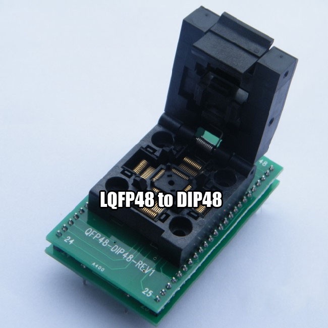 Qfp48 to DIP48 TQFP32 QFP32 to DIP3 ซ็อกเก็ตทดสอบ IC 0.5 มม. Picth ...
