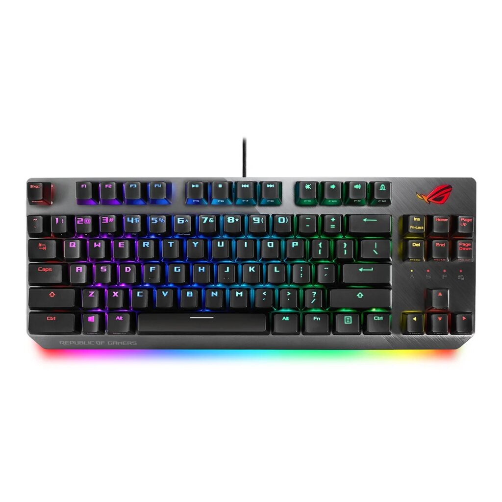 KEYBOARD ASUS ROG STRIX SCOPE NX TKL ROG NX BLUE RGB LED EN/TH | Shopee ...