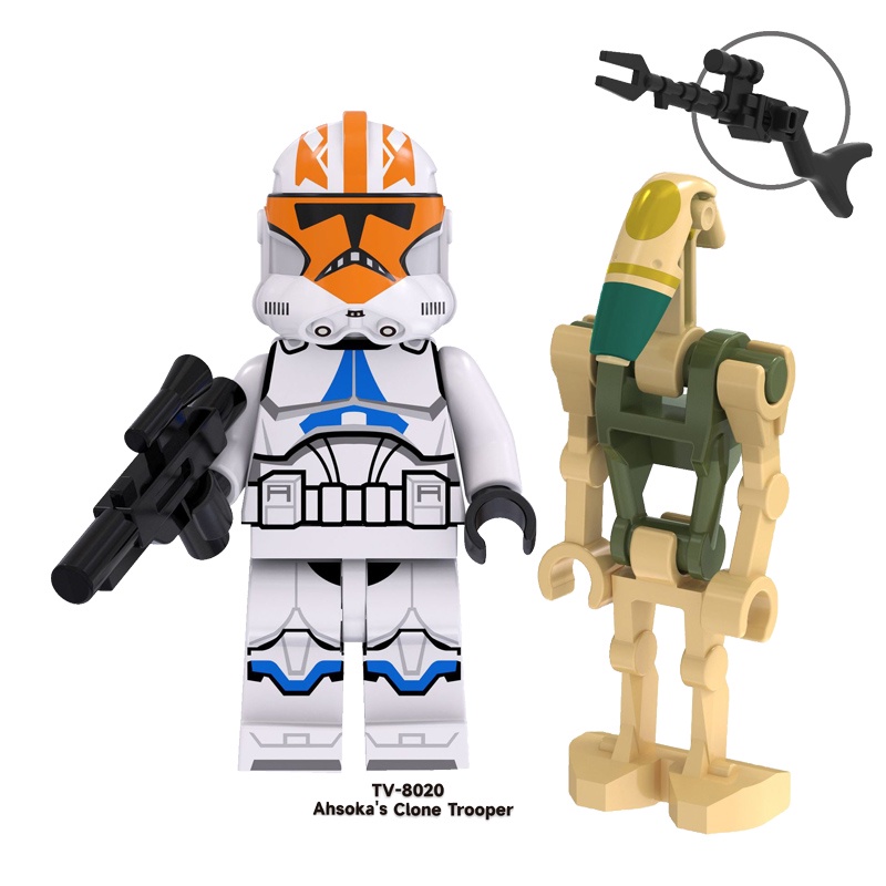 ของเล่นตัวต่อฟิกเกอร์ Space Wars Ahsoka Mace Windu Luke Skywalker with ...
