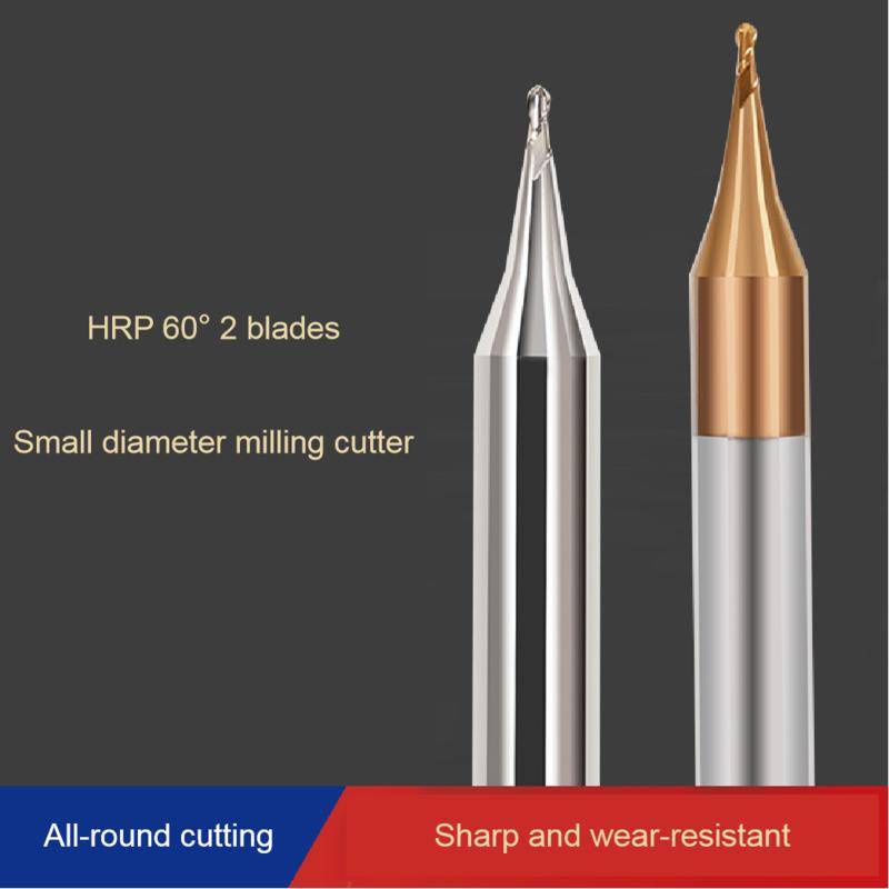 ดอกเร้าเตอร์ทังสเตนคาร์ไบด์ CNC HRC60 0.2-0.9 มม. 2 ฟลุต ก้าน 4 มม. ...