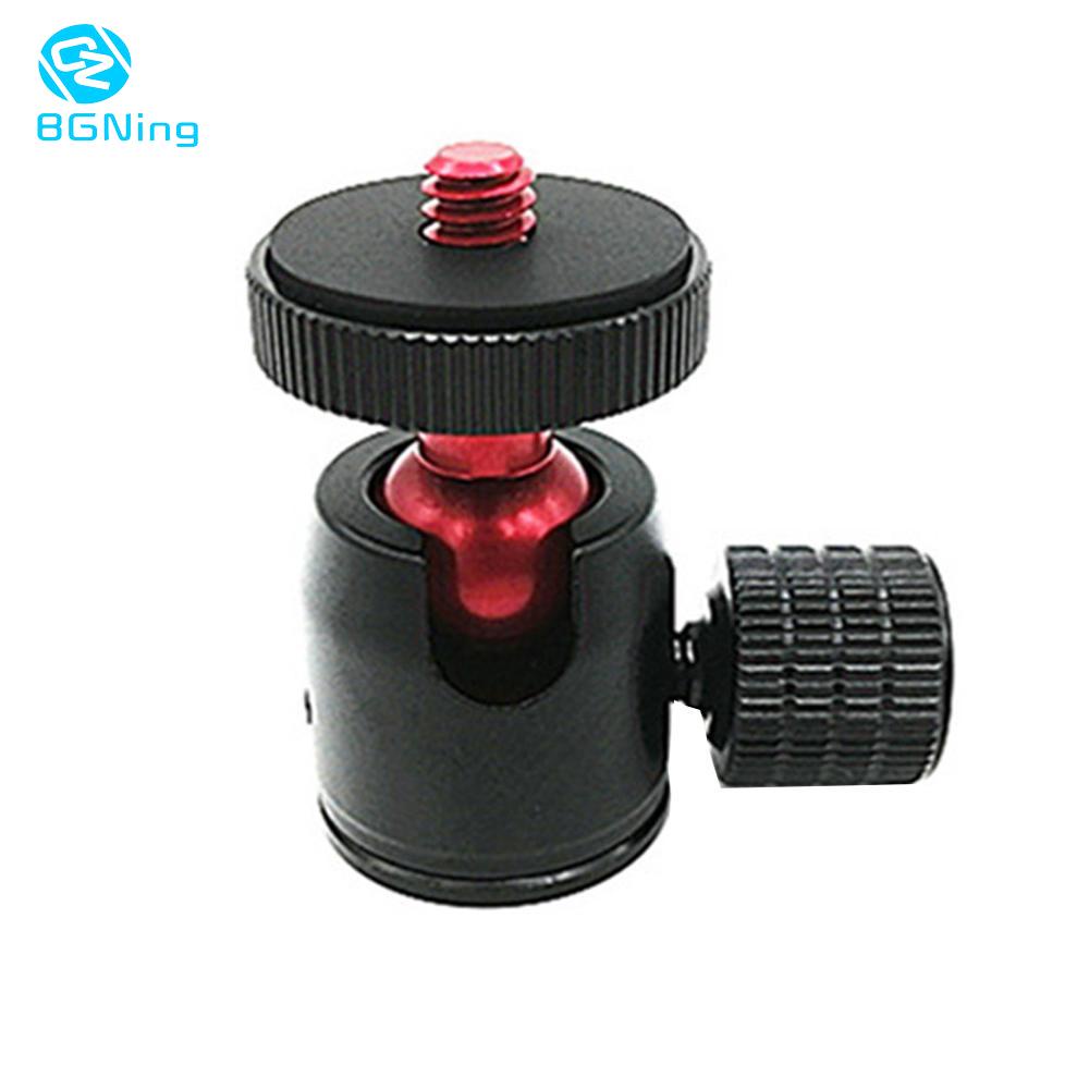 BGNING หมุนได้ Hot Shoe Mini Ball Head Adapter พร้อมสกรู 1/4 เข้ากันได้ ...