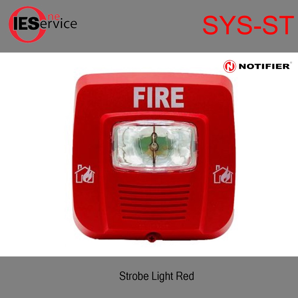 อุปกรณ์ตรวจจับควัน Strobe Light Red รุ่น SYS-ST ยี่ห้อ Notifier มาตรฐาน ...