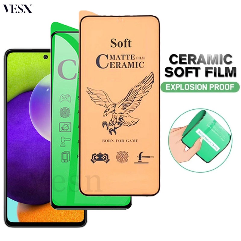ฟิล์มเซรามิกส์ ฟิล์มใส เต็มจอ ฟิล์มกันรอย ฟิล์มพลาสติก ไม่แตก 9D+ไม่ใช่ กระจก Samsung ss Galaxy ...