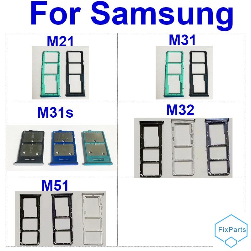 อะแดปเตอร์ถาดซิมการ์ด SD สําหรับ Samsung M21 M215F DS M215F DSN M31 ...