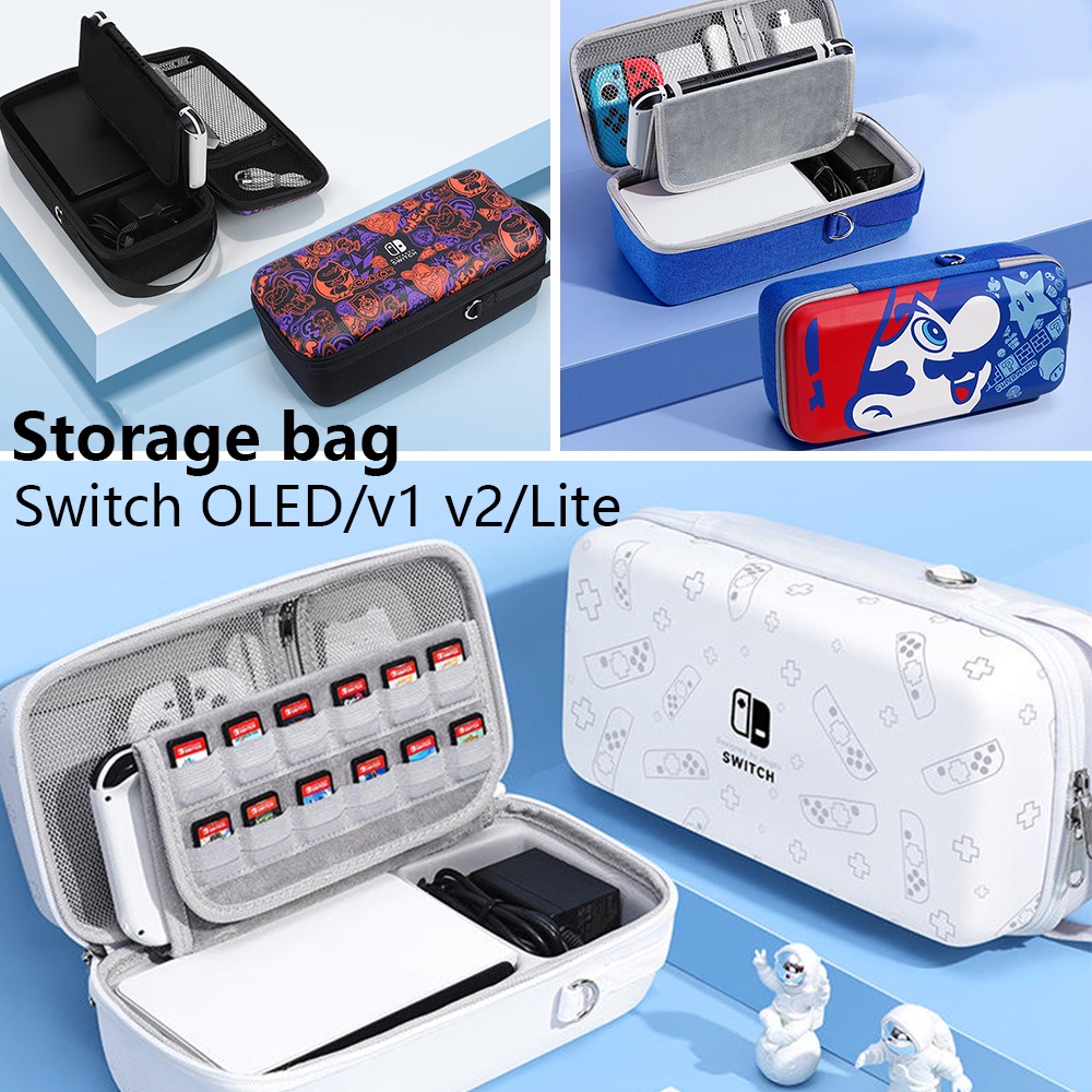 Switch OLED Storage Bag Nintendo Switch V1/Lite กระเป๋าเดินทางความจุ ...
