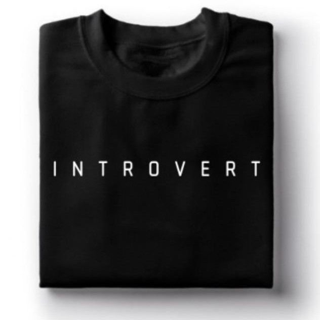 INTROVERT T-SHIRT UNISEX COTTON_03 | Shopee Thailand