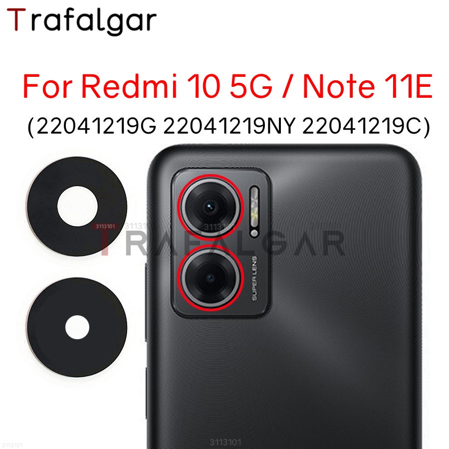 เปลี่ยนเลนส์กล้องด้านหลังสําหรับ Xiaomi Redmi 10 5G หมายเหตุ 11E ...