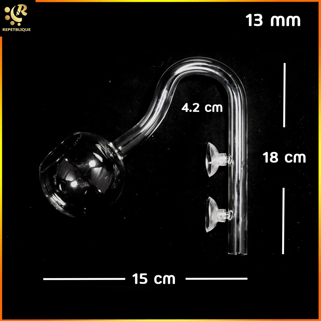 เครื่องแก้ว Outflow Glass Ball ขนาด 13 / 17 / 24 mm ทรงกลม ทรงดอกป๊อบปี ...