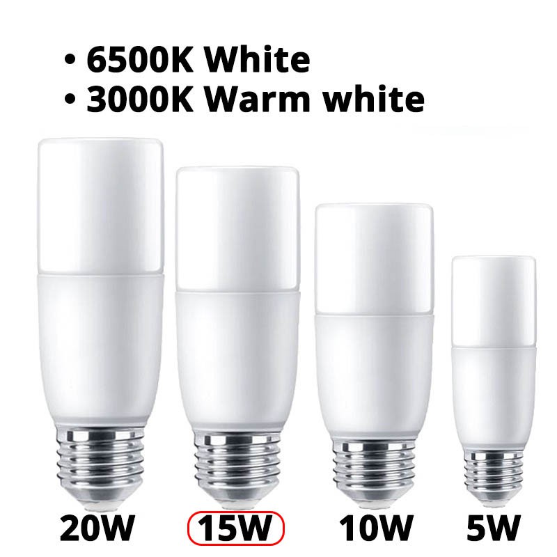 หลอดไฟ Led E27 E14 ขนาดเล็ก 20w 15w 10w 5w 6500K แบบเปลี่ยน สําหรับเพดาน | Shopee Thailand