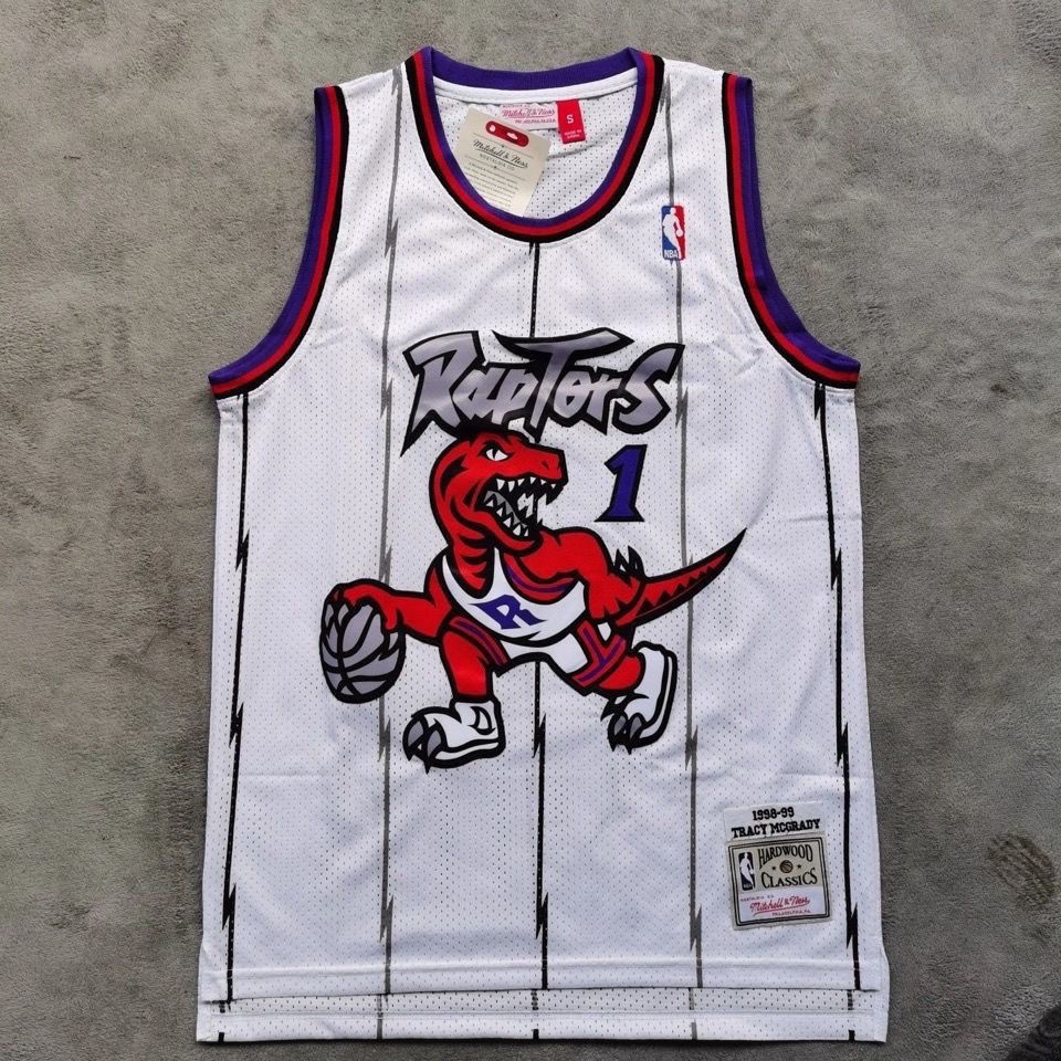 Hot Sale Retro Jersey Raptors No. 1 เสื้อปัก Medi No. 15 Carter Men ...