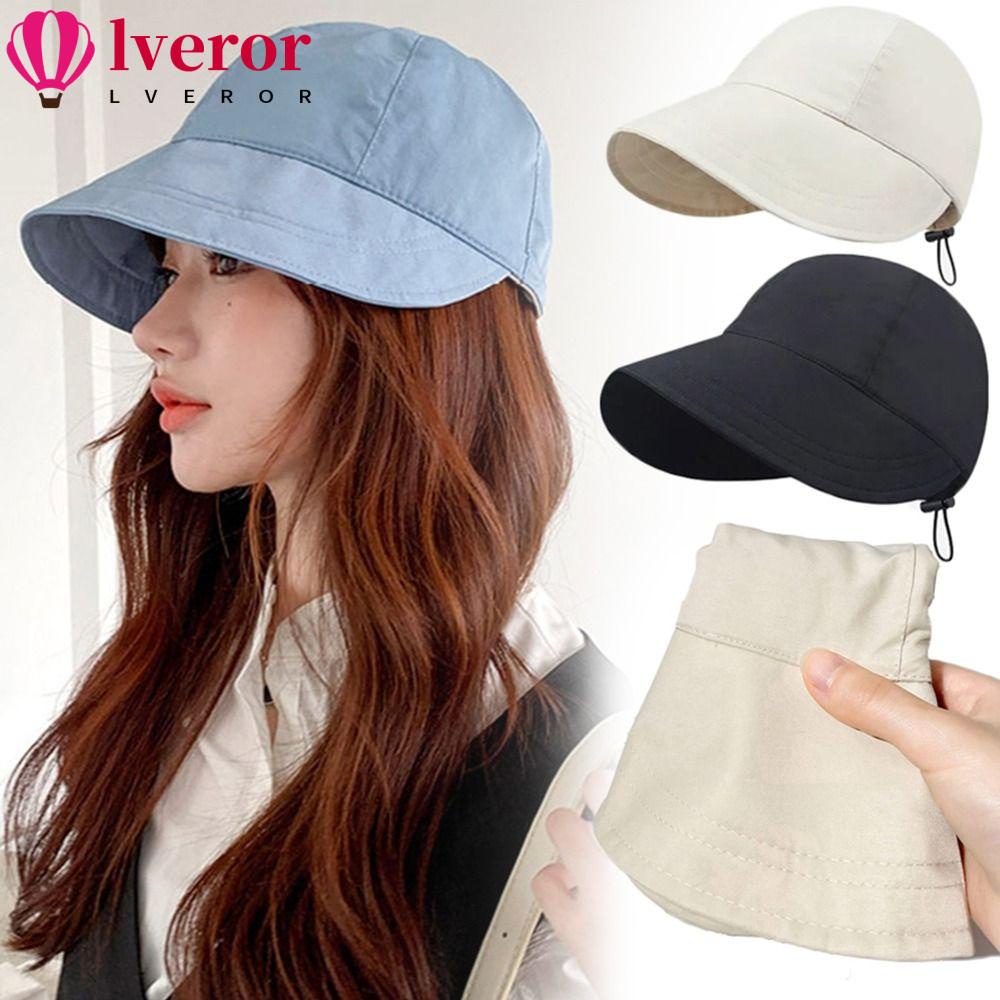 Lveror หมวกปีกกว้าง หมวกบักเก็ต กันแดด พับได้ แห้งเร็ว ปรับได้ | Shopee Thailand
