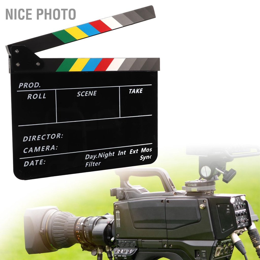 Nice photo ผู้กำกับภาพยนตร์ Clapboard ภาพยนตร์อะคริลิกที่มีสีสัน Clap ...
