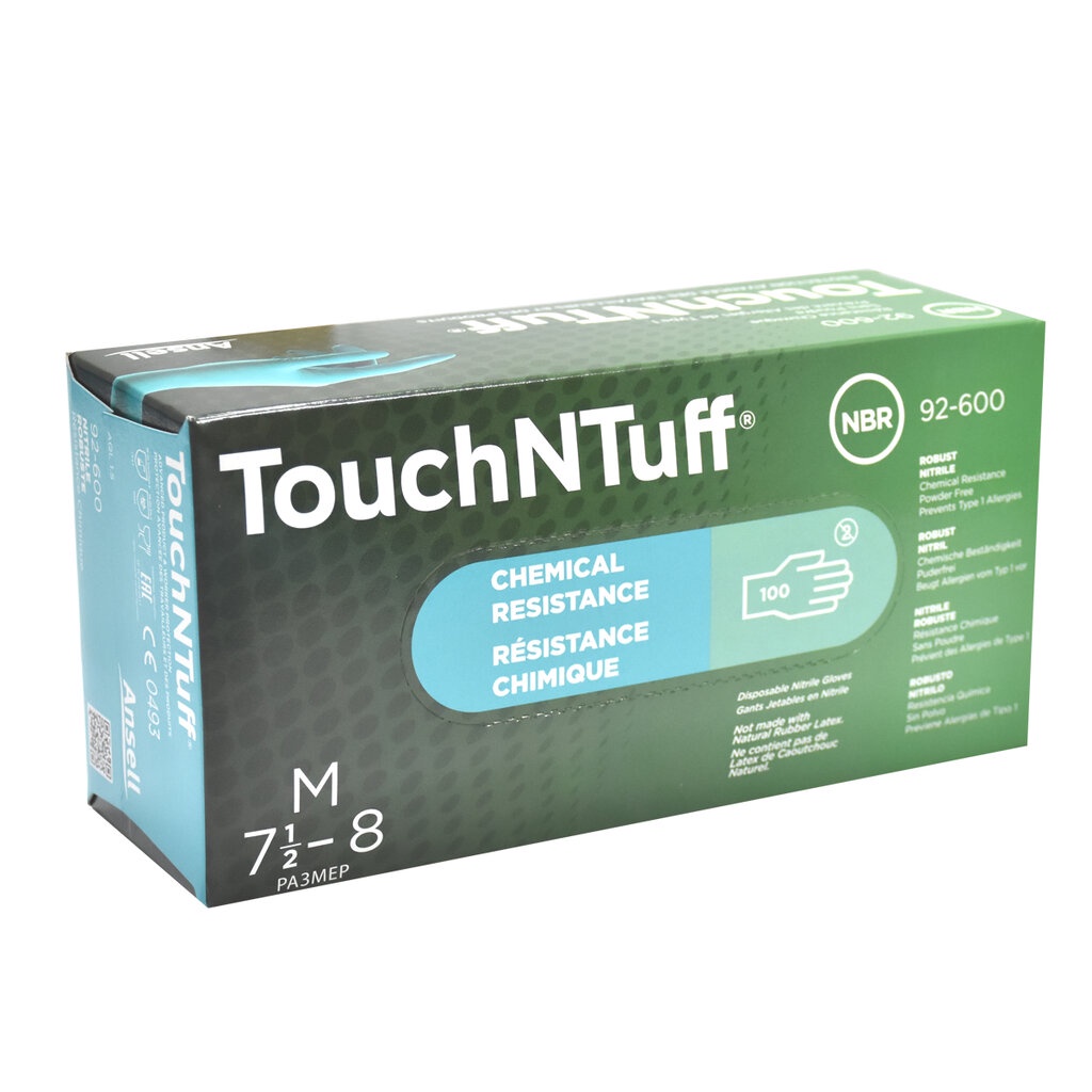 Touch-N-Tuff ถุงมือยางไนไตร สีเขียว ไม่มีแป้ง รุ่น 92-600 | Shopee Thailand