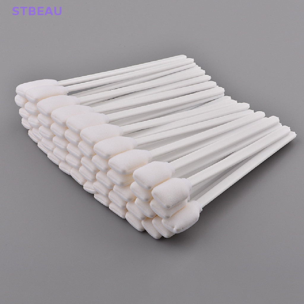[cxSTBEAU] 50pcs Cleaning Swab Foam Tips Sponge Stick For Inkjet ...