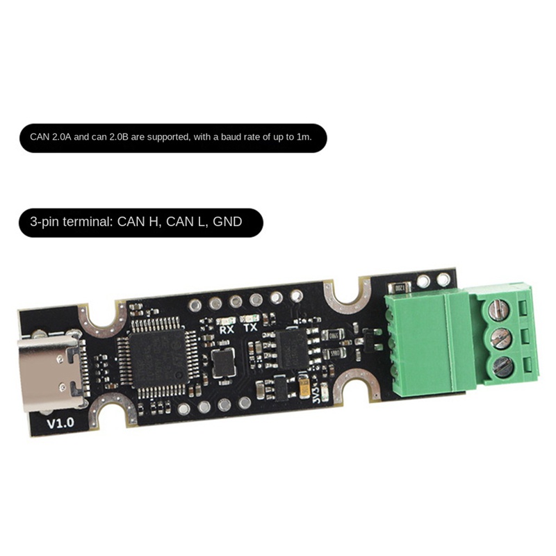 Ucan บอร์ดอะแดปเตอร์ STM32F072 USB เป็น CAN สีดํา รองรับ CAnable CandleLight Klipper Firmware ...