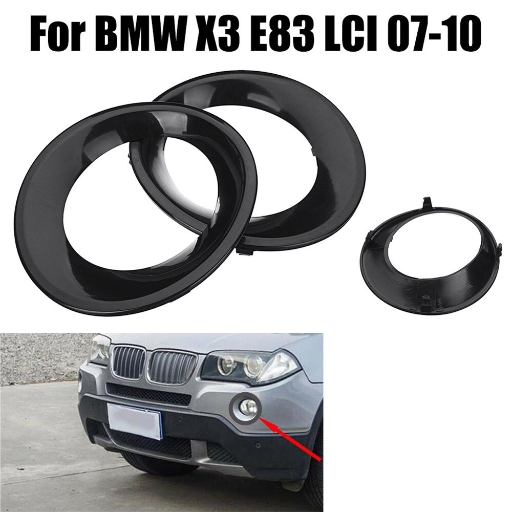 2 ไฟตัดหมอก Primed ฝาครอบสําหรับ BMW X3 E83 LCI 2007-2010 51113423789 ...
