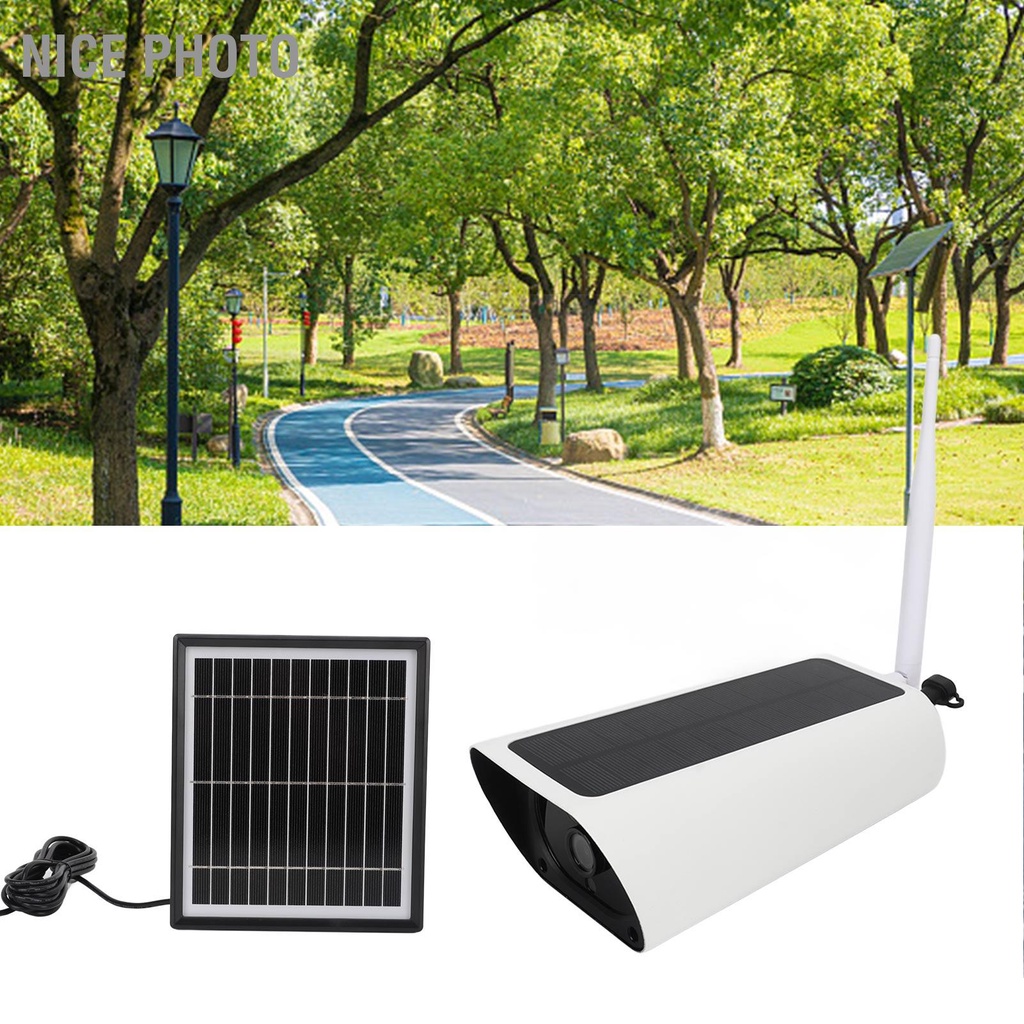 Nice photo Solar Wifi Security Camera 1080P PIR Mobile Detection กล้อง ...