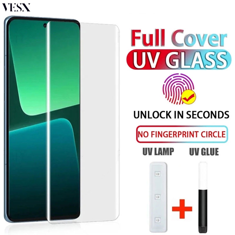 ฟิล์มกระจก UV สำหรับ XIOMI Xiaomi Mi 14 13 Lite 12 12s 11 10s Civi 4 3 ...