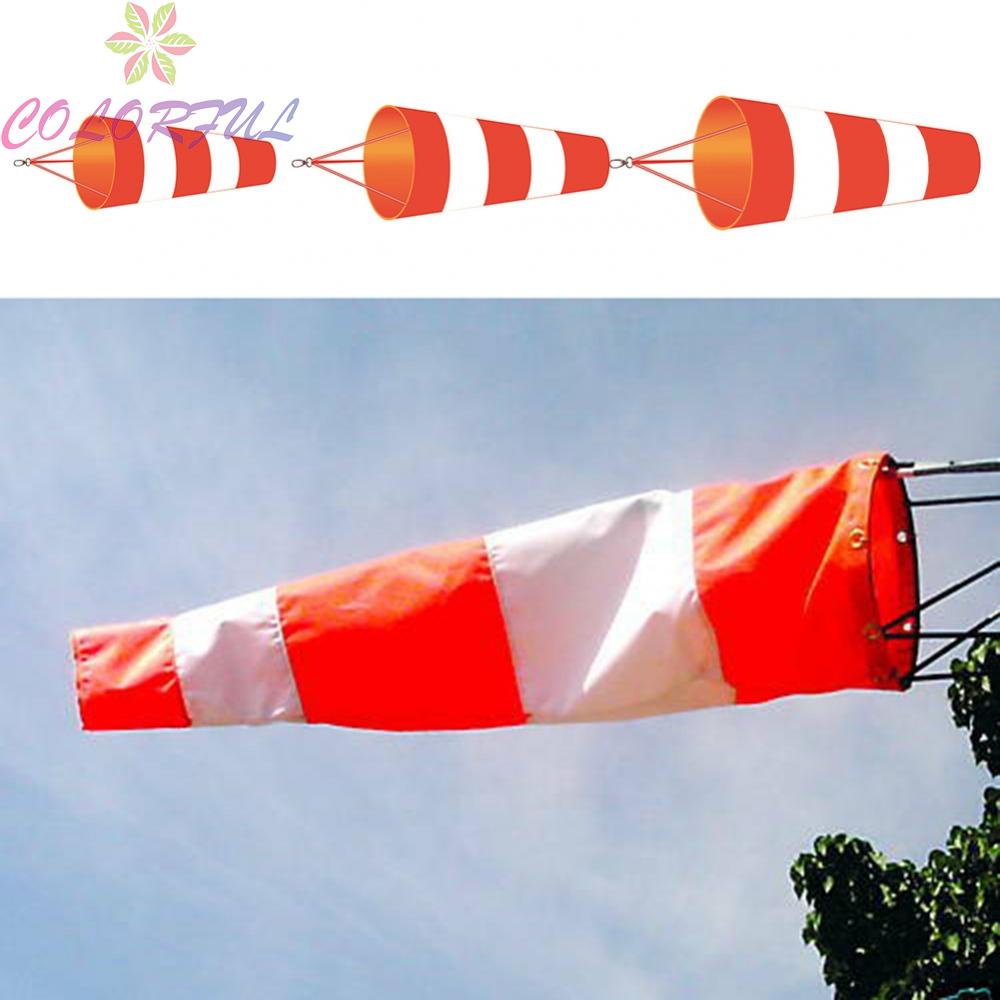 【COLORFUL】Red+White Airport Windsock Rip-Stop Polyester Wind ...