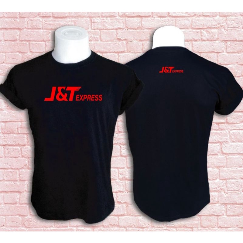 J&T Express T-Shirt Screened Front-Back_01 | Shopee Thailand