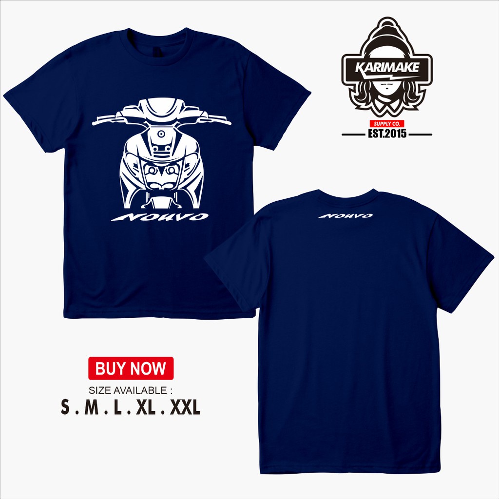 เสื้อยืด ลายยานยนต์ Yamaha Nouvo Lele Vector Karimake | Shopee Thailand