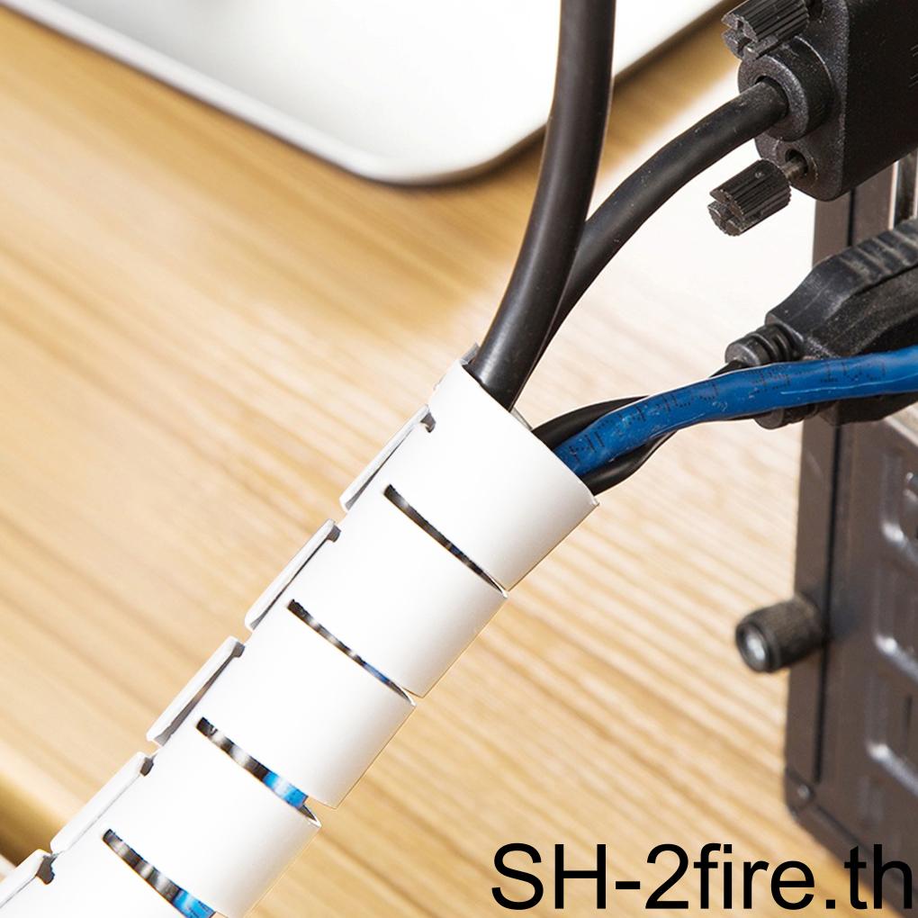 1/10 1\ 5/2M Cable Wire Organizer Spiral Tube Cable Winder Cord ...