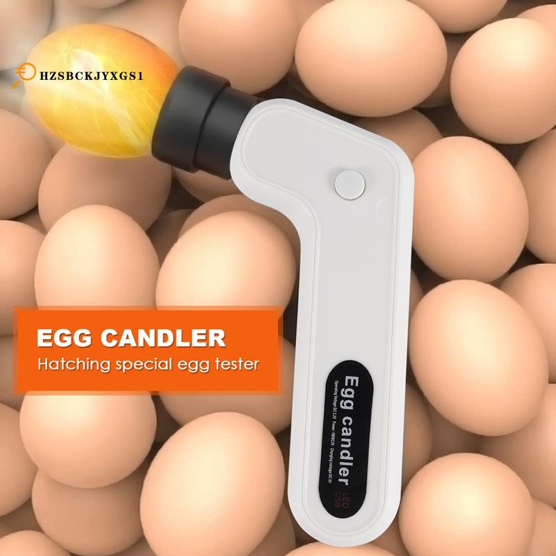 Egg Candler Tester Rechargeable Wireless Cool Light Incubator Candling ...