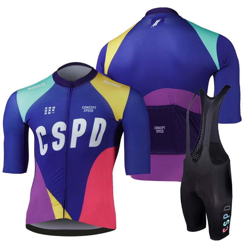 มาใหม่ ชุดเอี๊ยมปั่นจักรยานแขนสั้น CSPD ระดับพรีเมี่ยม แฟชั่นฤดูร้อน ...