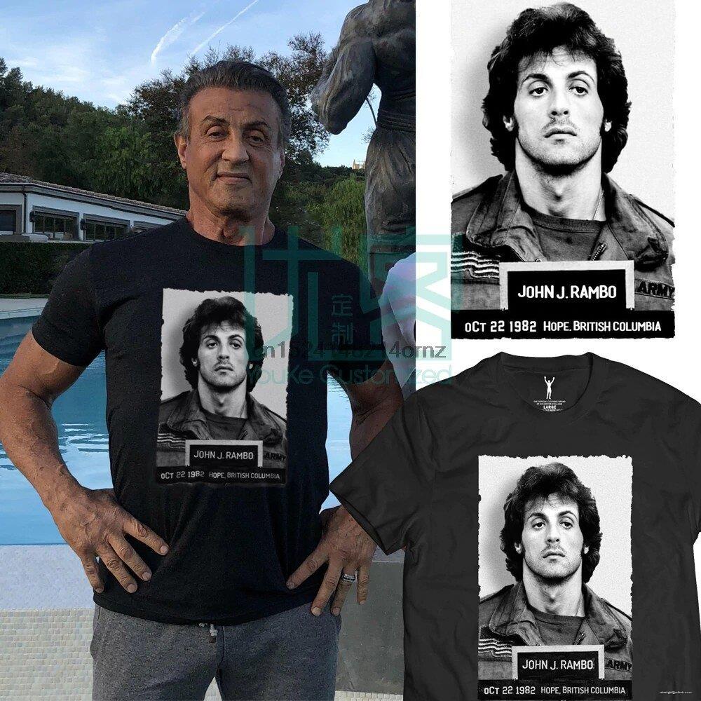 พร้อมส่ง Shy-เสื้อยืดผช Yuanl5 Brand First Blood John J Rambo Mugshot ...