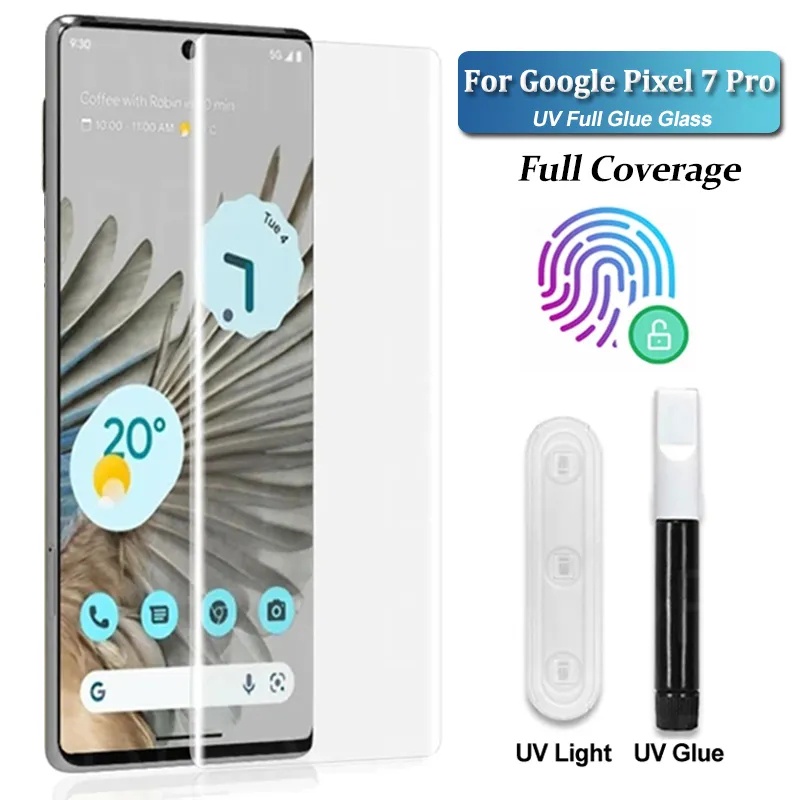 Google Pixel 7 Pro 6 Pro Liquid UV 3D กระจกนิรภัย ทรงโค้ง | Shopee Thailand