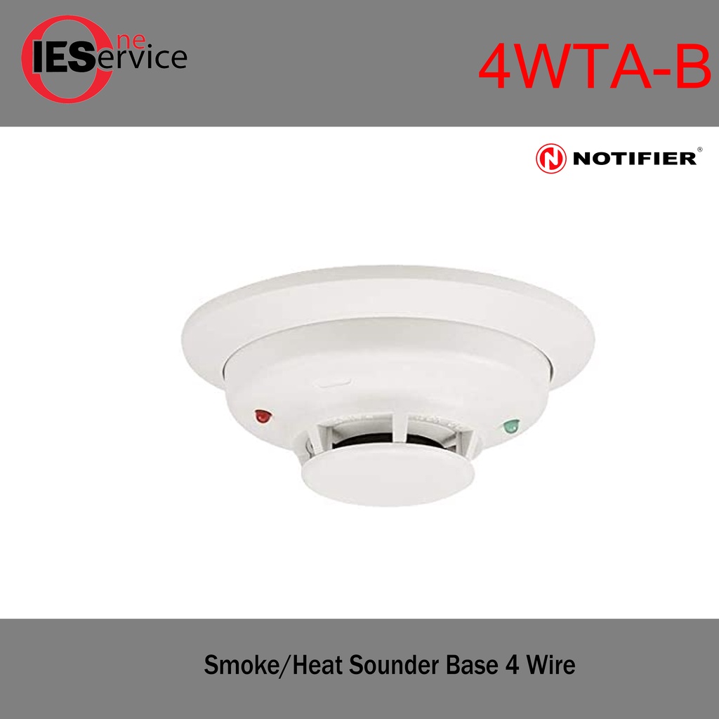 Fire alarm อุปกรณ์ตรวจจับควัน Smoke/Heat Sounder Base 4 Wire 4WTA-B ...