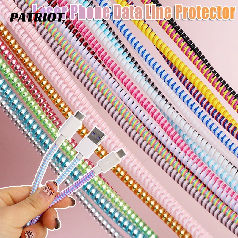 เกลียวถนอมสายชาร์จ USB TPU 1.4 ม. กันสายหัก หลากสี | Shopee Thailand