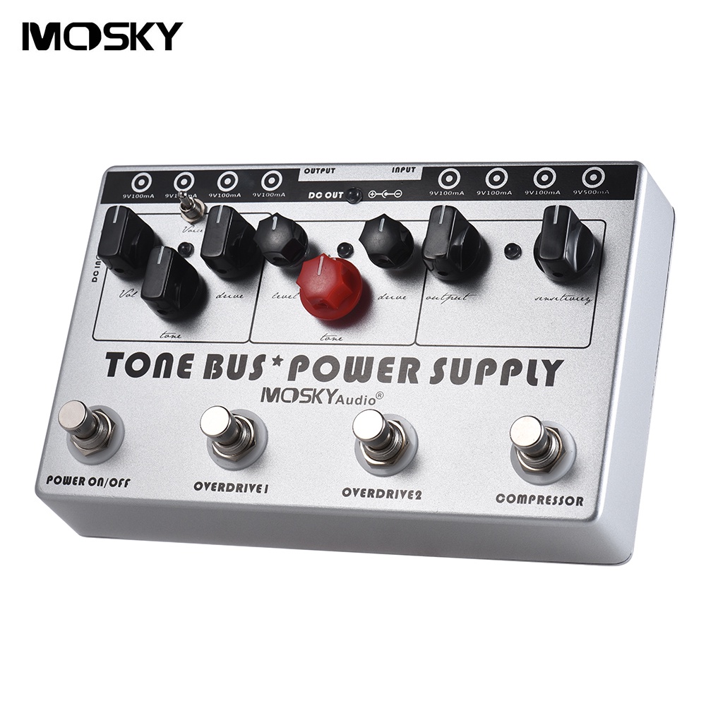 MOSKY Guitar Effect Pedal Compressor+Tube Overdrive+Ultimate Overdrive ...