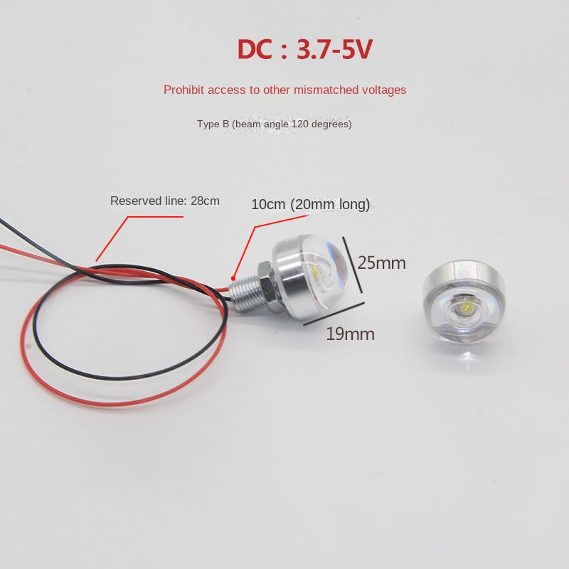 หลอดไฟสปอตไลท์ Led 1W DC DC 3V 5V 12V 24V ขนาดเล็ก ดัดแปลง DIY | Shopee Thailand