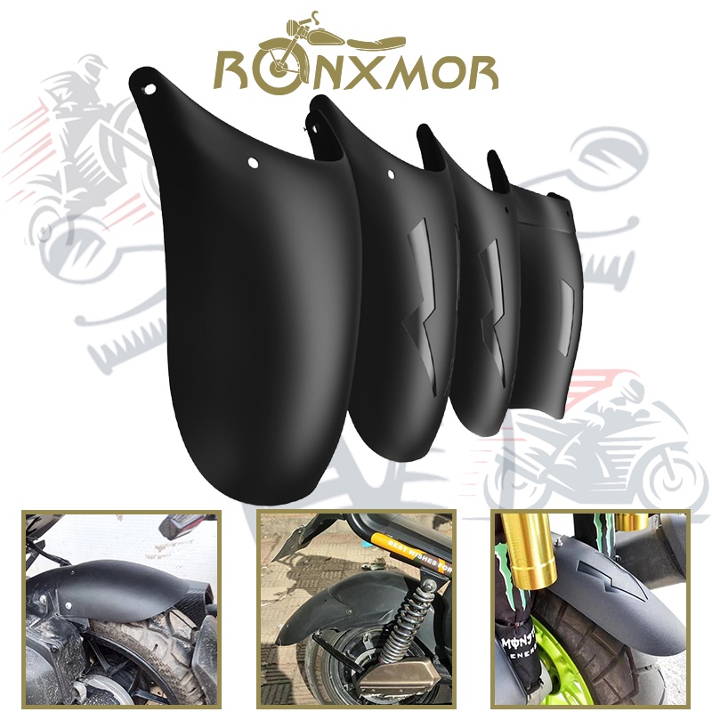 Ronxmor รถจักรยานยนต์ด้านหน้าด้านหลัง mudguard Extender Fender Splash ...
