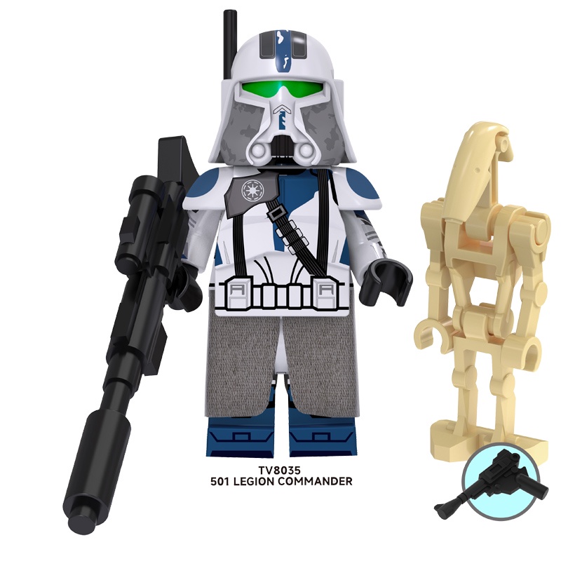 ของเล่นตัวต่อฟิกเกอร์ Space Wars Wrecker Clone Trooper Commander Cody ...