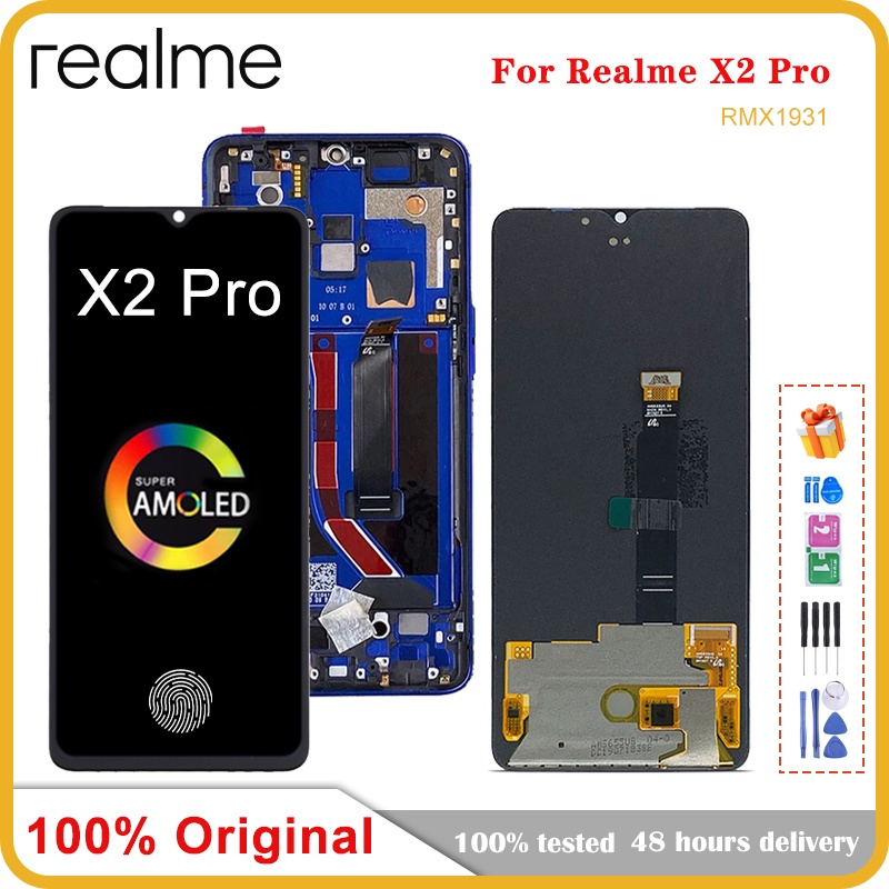 อะไหล่หน้าจอสัมผัสดิจิทัล LCD 6.5 นิ้ว สําหรับ Realme X2 Pro RMX1931 Realme X2Pro | Shopee Thailand