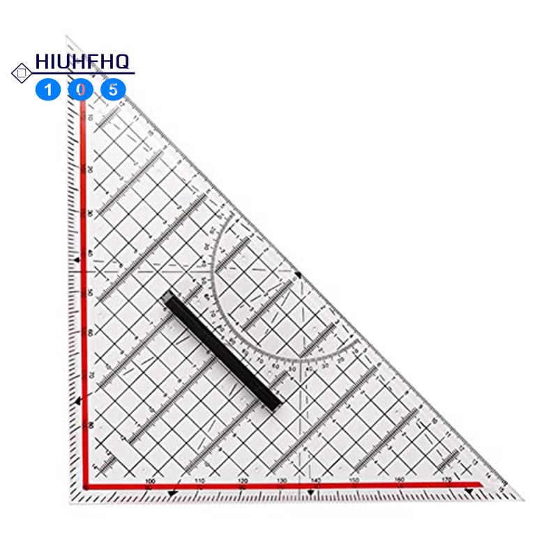 30CM Drawing Triangle Ruler Multi-Function Drawing Design Ruler Plastic ...