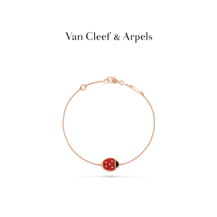 [พร้อมส่ง] Vca/van Cleef & Arpels กําไลข้อมือ สีโรสโกลด์ | Shopee Thailand