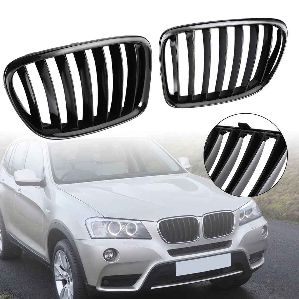 กลอสสีดำฝากระโปรงไตย่างกระจังหน้าพอดี BMW X1 E84 2009-2015 SUV ...