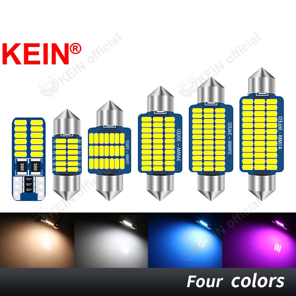 Kein 2PCS T10 หลอดไฟ Led W5W Festoon 31 มม.36 มม.39 มม.41 มม.C3W C5W รถภายในแผงโดมหลอดไฟป้าย ...