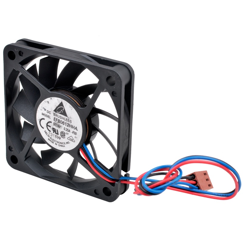 พัดลมระบายความร้อน Efb0612hha-f00 Delta 6 ซม. 6010 12V 0.25A แบบบาง ... พัดลมระบายความร้อน Efb0612hha-f00 Delta 6 ซม. 6010 12V 0.25A แบบบาง ...