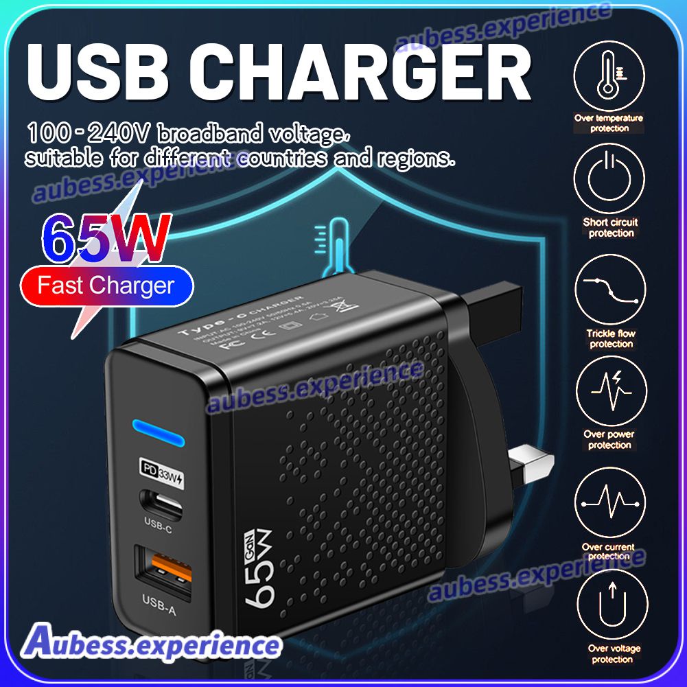 65w Super Fast Charge Usb Charger Qc3.0 Fast Charging Adapters ...
