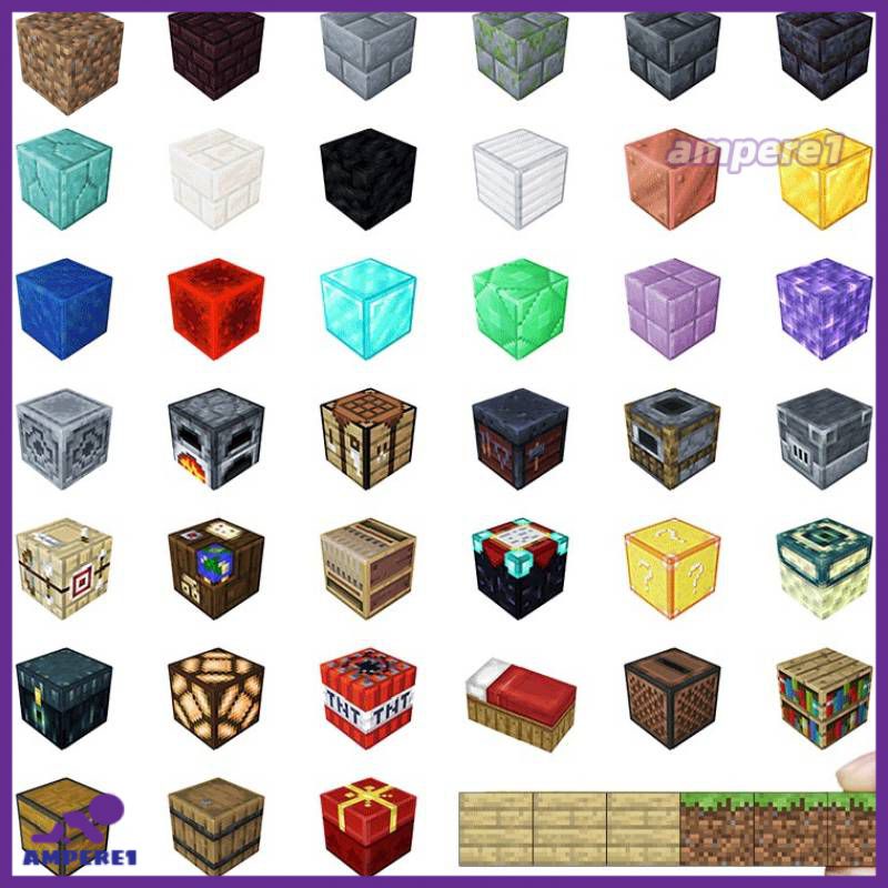 Mc Minecraft My World Diy Magnet Toy Mine Assembling Blocks ของเล่น ...