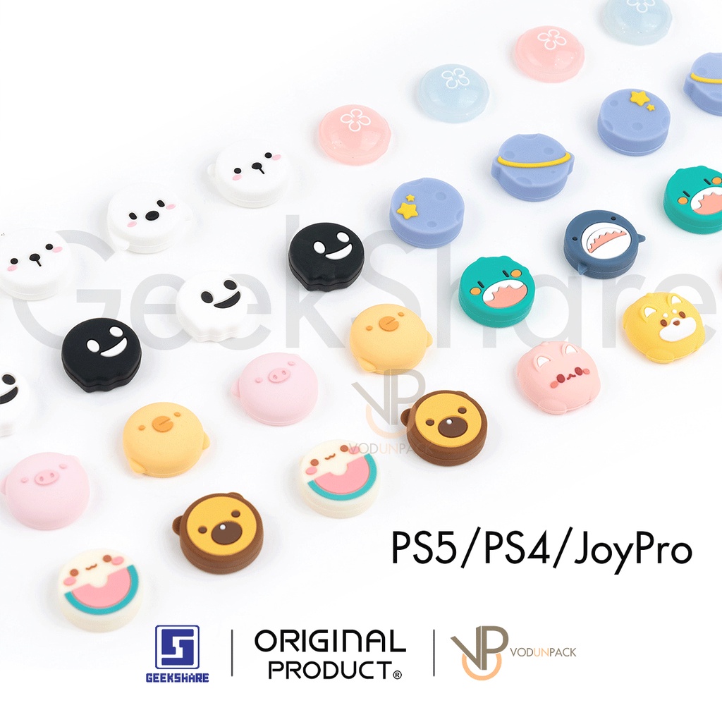 [GeekShare™] ปุ่มยาง ครอบ Analog PS5 / PS4 / JoyPro น้องฉลามกับหลากลาย ...