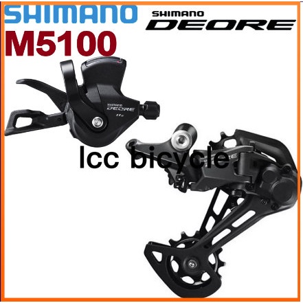 Shimano DEORE M5100 11 SPEED Shiftr Lever ขวา RD-M5100 สับจานหลัง MTB ...