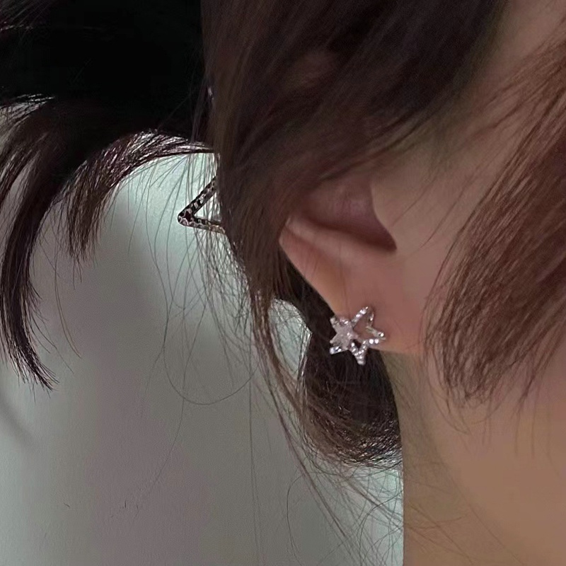 ต่างหูเข็มเงิน S925 รูปดาวห้าแฉก Y2K เรียบง่าย เครื่องประดับแฟชั่น สําหรับผู้หญิง 2023 | Shopee ...