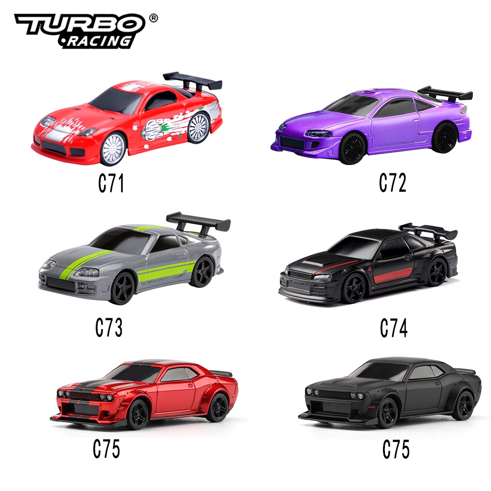 Turbo RACING 1/76 ระดับวิ่ง Drift รถ C71 C72 C73 C74 C75 RTR Mini RC ...